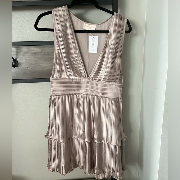 Rococo Sand | Dresses | Rococo Sand Cassi Pleated Mini Dress | Poshmark